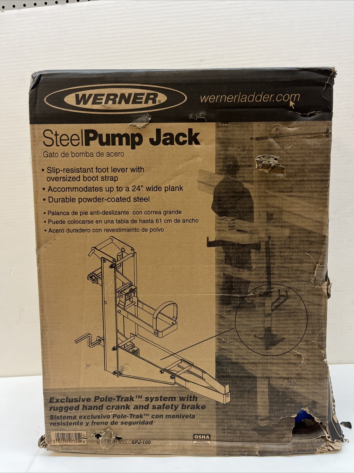 Werner SPJ-100 Steel Pump Jack - Blue for sale online | eBay