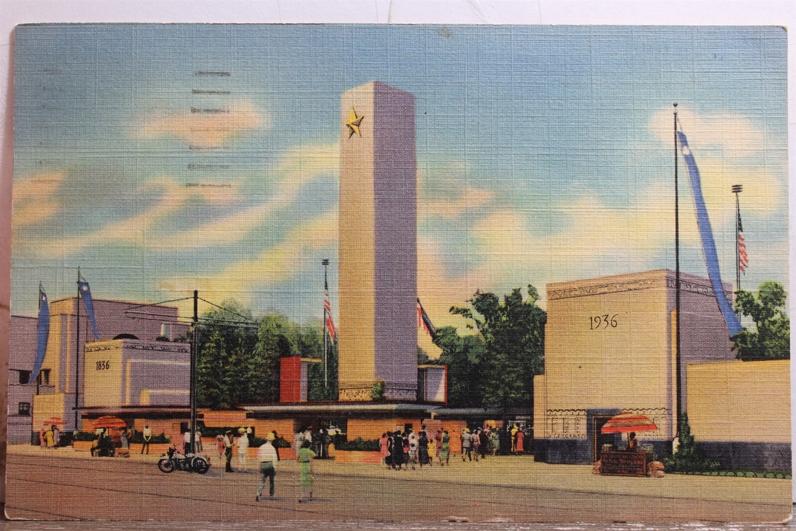 Texas TX Dallas Centennial Expo Parry Avenue Entrance Postcard Old ...
