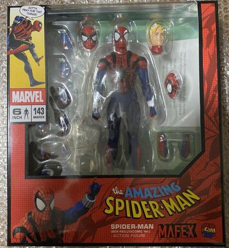 MEDICOM TOY MAFEX No.143 SPIDER-MAN BEN REILLY COMIC Figure Ver. Action ...