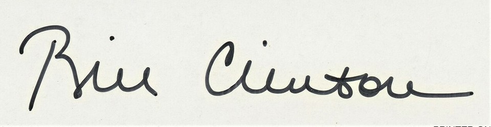 BILL CLINTON Signed Photo (autopen) | eBay