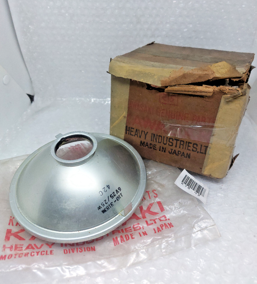 Genuine Kawasaki KE100 KM100 KE125 G5 GTO KH110 Headlight NOS 23004 ...