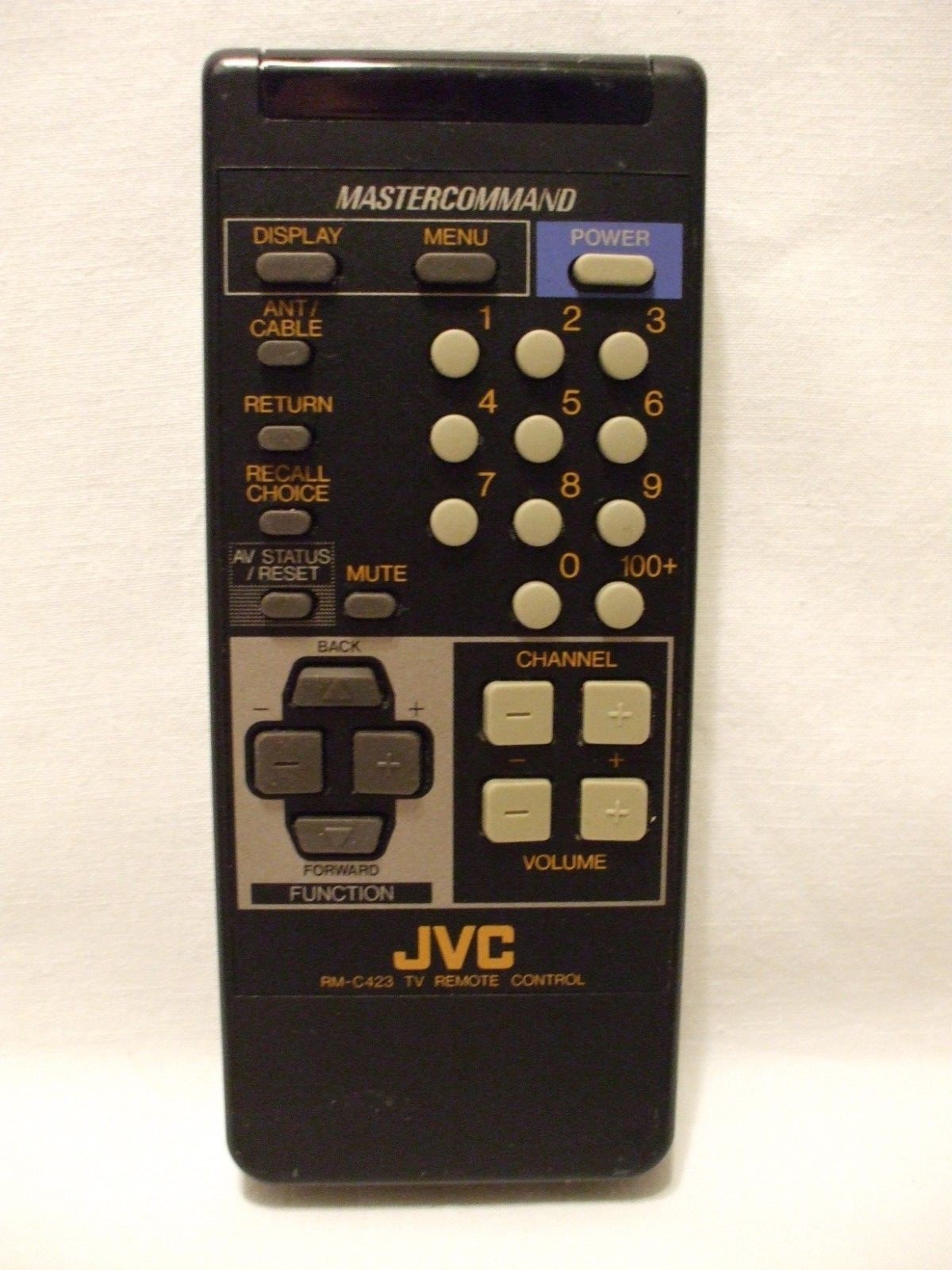 JVC Master Command TV Remote Control RM-C423 Vintage | eBay