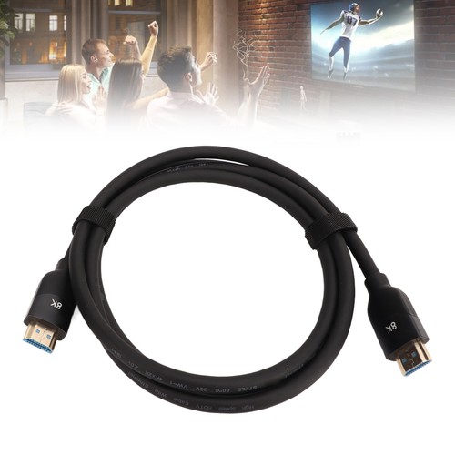 (3m / 9.8ft)Black Display Cable HD Multimedia Interface 2.1 PVC Cord ...