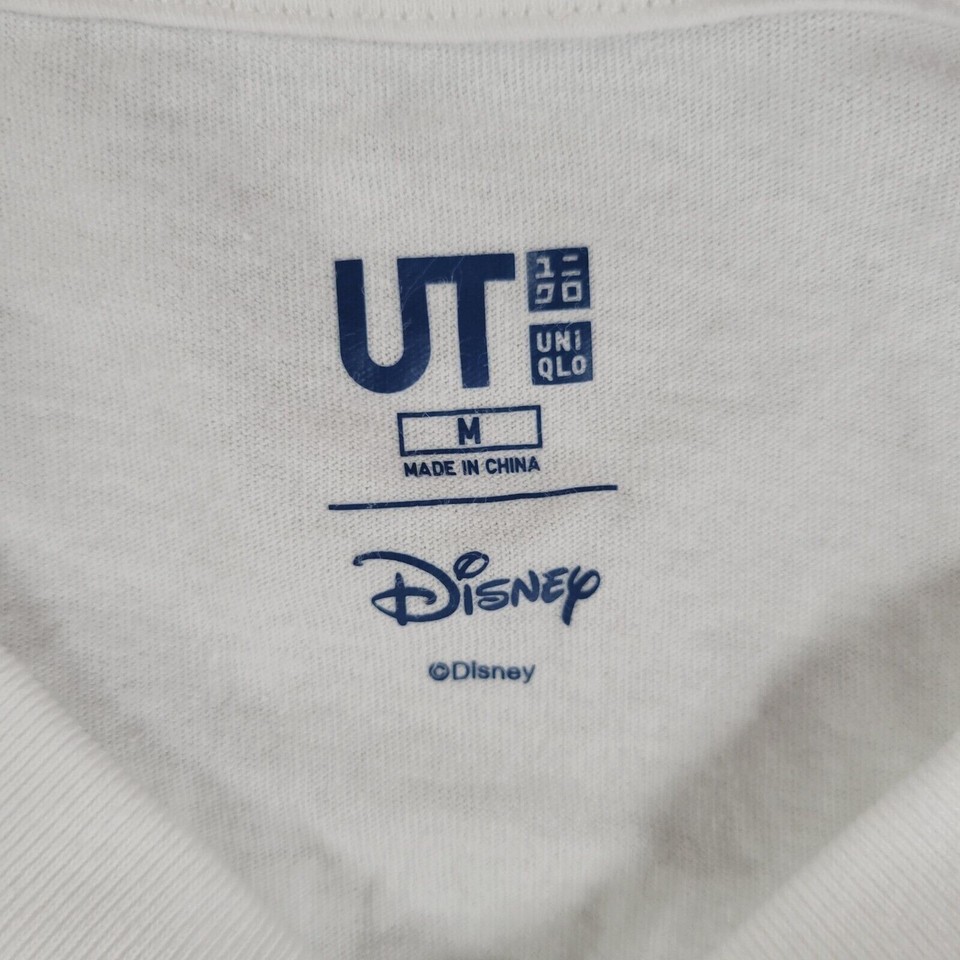 Disney Shirt Womens Medium White Short Sleeve Mickey Mouse Pit to Pit ...