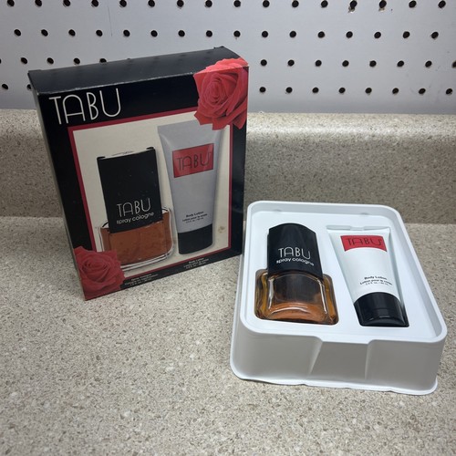 NEW Vtg Dana Tabu PERFUME Eau De Cologne Spray Body Lotion Gift Set | eBay