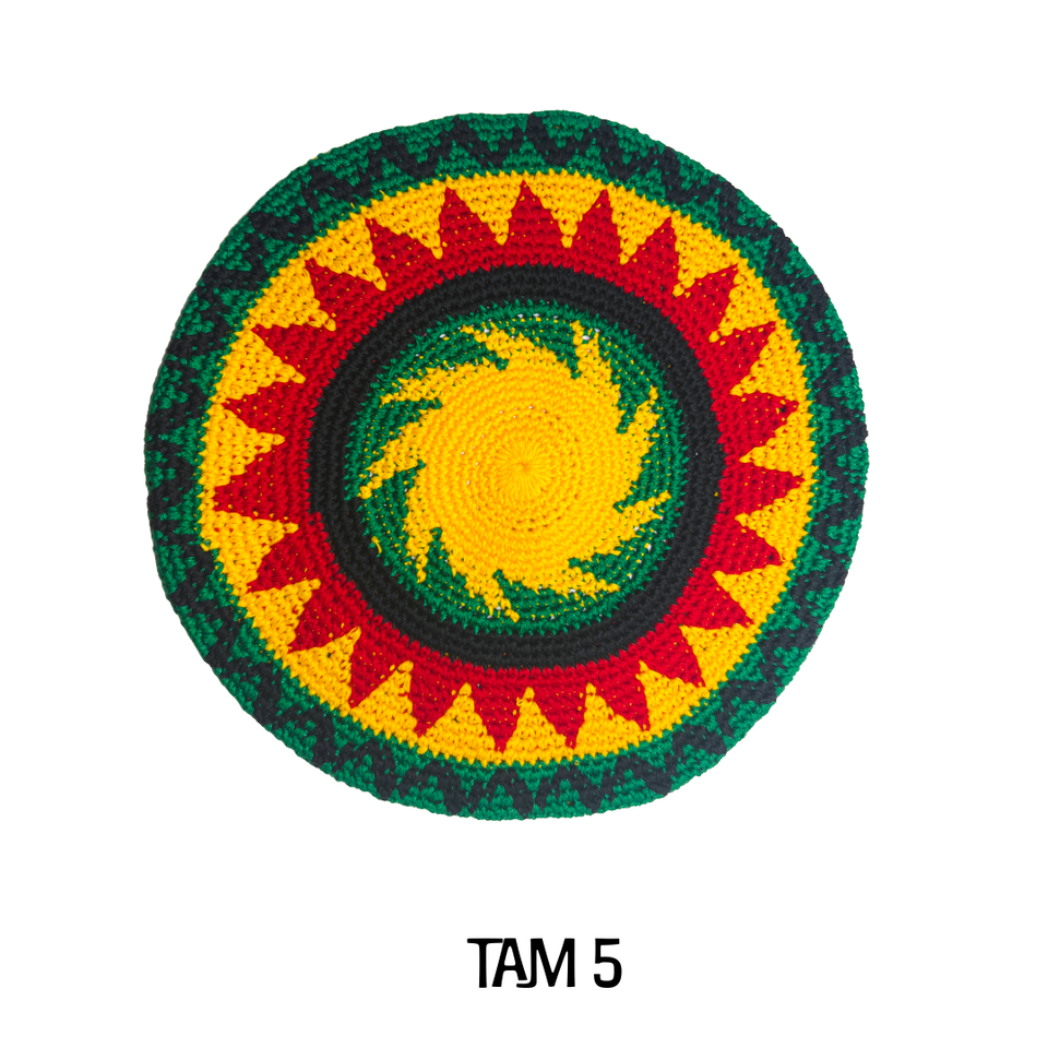 Rasta Handmade Crochet Beret Tam Bonet Beanie Cap Hippie Reggae Style M ...