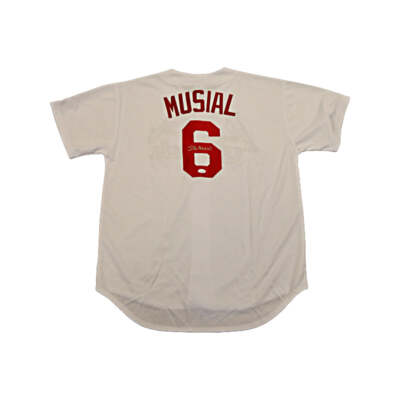 Stan Musial St Louis Cardinals Autographed Signed Russell Athletic ...