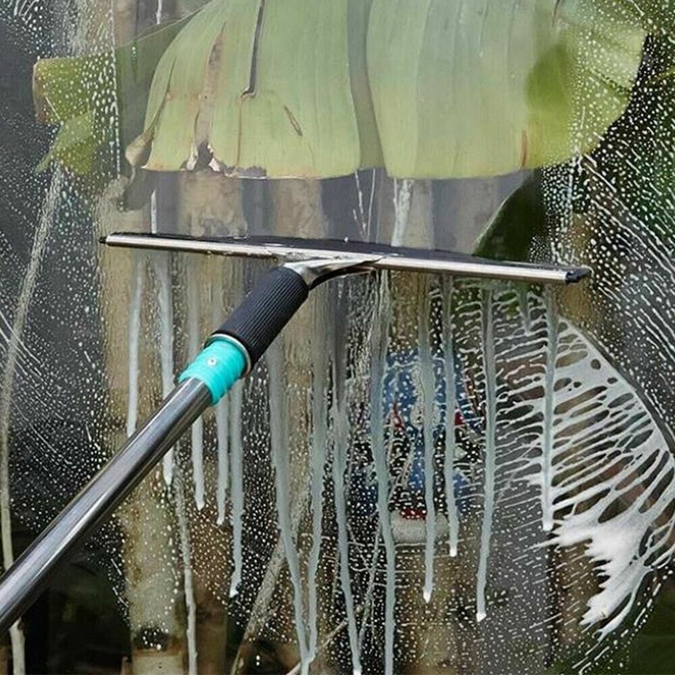 Professional 25 45cm Window Squeegee Glass Cleaner Applicator Rubber ...