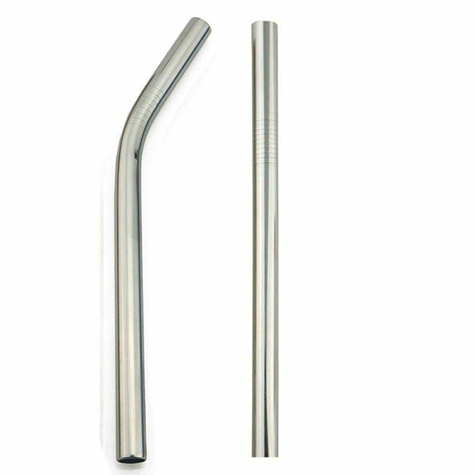 Thick Shake Milkshake Stainless Steel Straws Reusable Metal Drinking ...