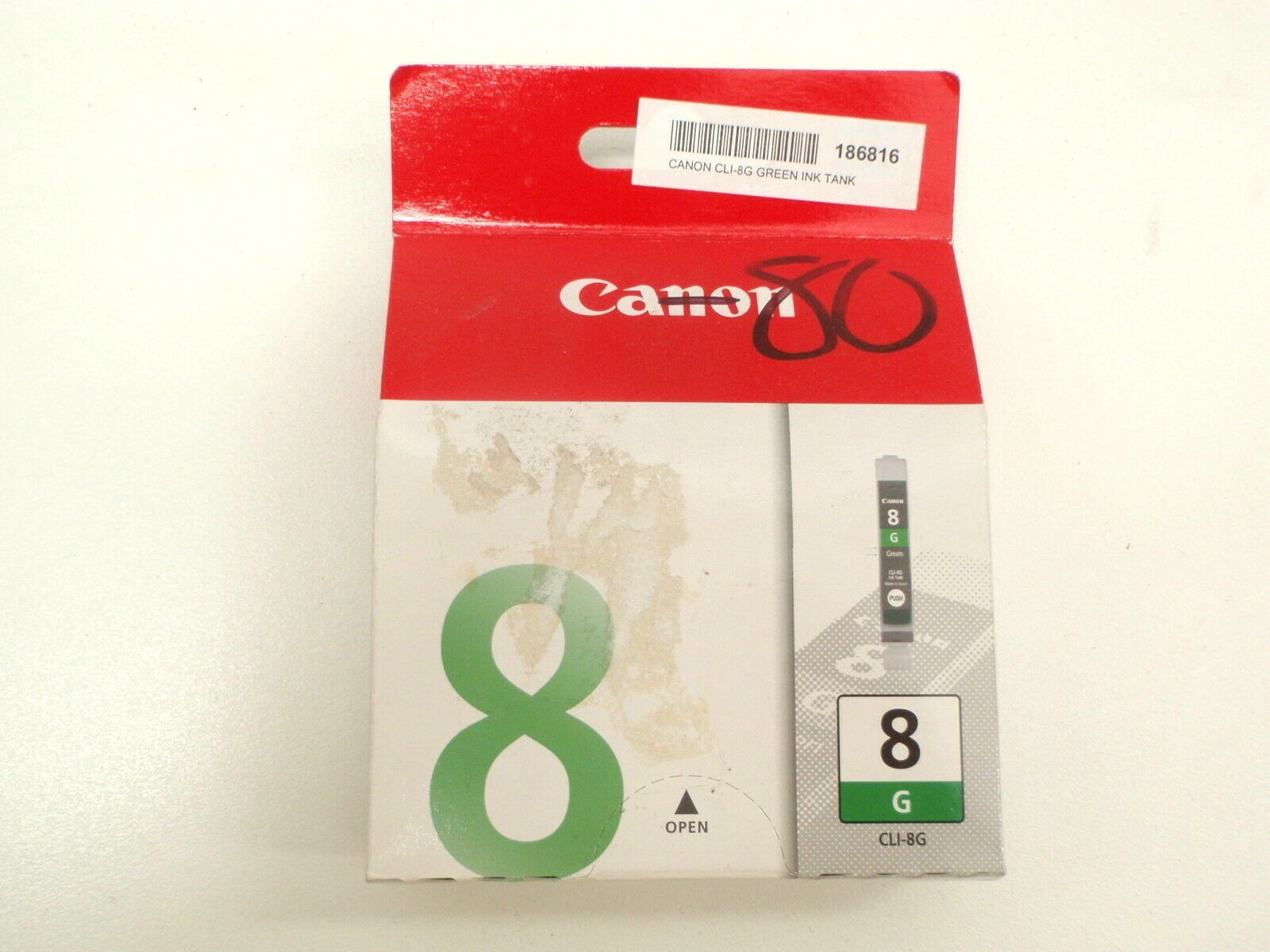 CANON CLI-8G GENUINE INKJET GREEN INK CARTRIDGE IP6700D IP6600D MP960 ...
