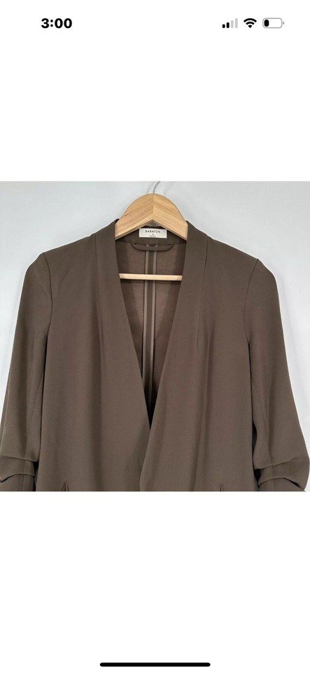Barton Brown Dress Blazer 3/4 Sleeve | eBay
