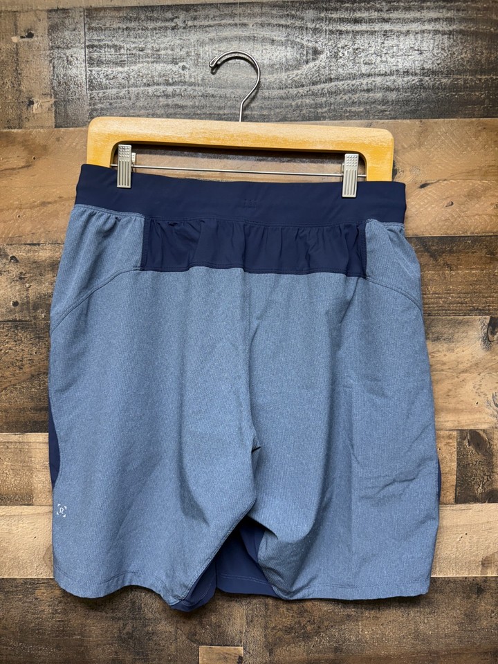 Lululemon Namaste At The Beach Shorts Men's Blue Quick-dry Drawstring ...