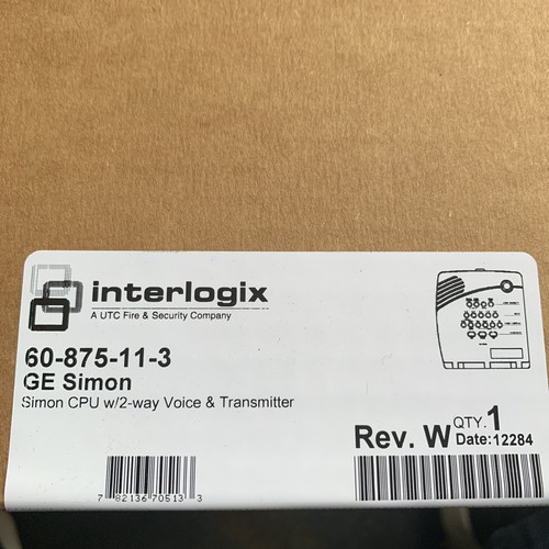 Interlogix GE Security Caddx Simon 3 w/ 2-way voice 60-875-11-3 Alarm ...