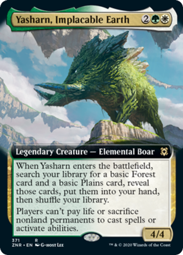 Yasharn, Implacable Earth (Extended Art) FOIL Zendikar Rising NM CARD ...