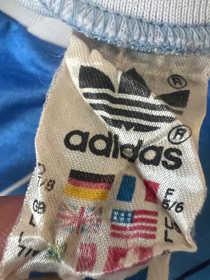 Adidas 80s Retro DDR Football Jersey Blue Men Sz- M | eBay