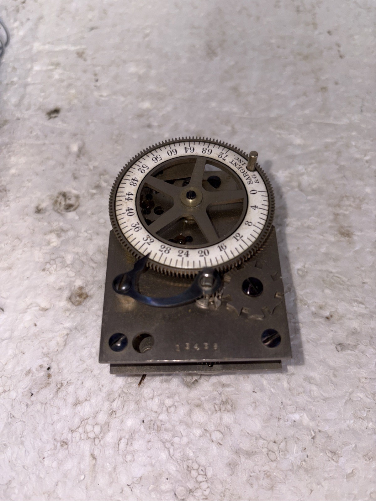 Sargent & Greenleaf Vault Timer Movement 0–72 Antique Bank Safe Time ...