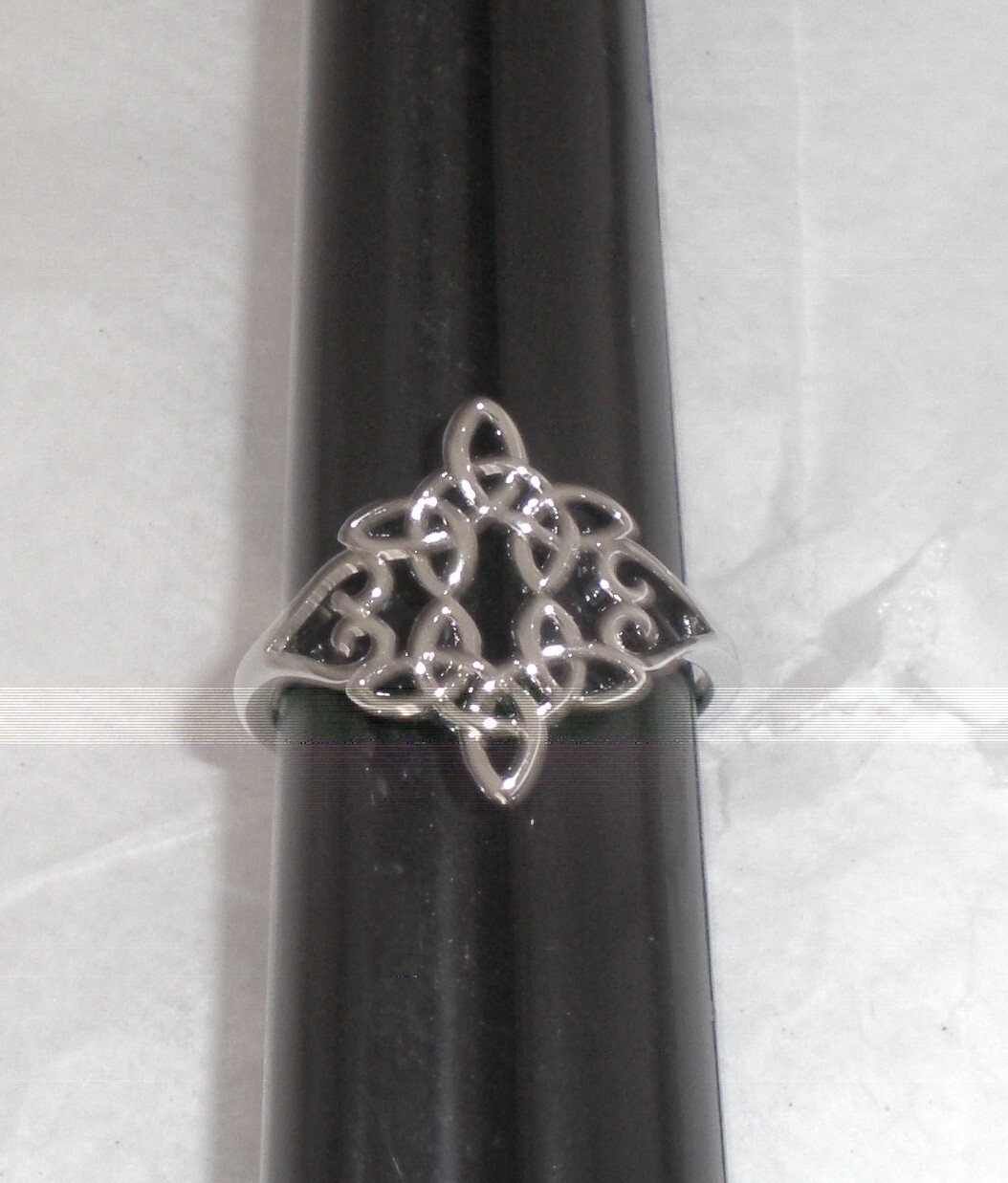 New Silvertone Detailed Celtic Design Size 9 Ring | eBay
