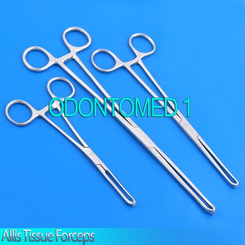 Set Of 3 Premium Grade Allis Tissue Forceps Clamps 5x6 Teeth 6" + 7 ...