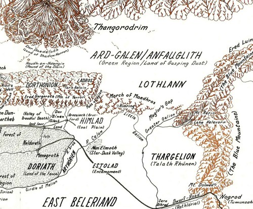 First Age Middle Earth Map LOTR Fantasy Wall Art Poster Print Decor | eBay