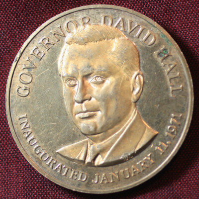 1971 State of Oklahoma Governor David Hall Inauguration Medallion | eBay
