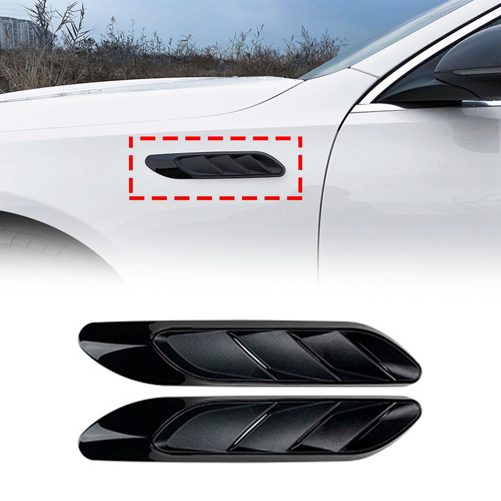 Front Fender Side Air Outlet Vent Trim For Mercedes Benz C Class W206 ...