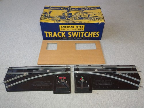 American Flyer S One Pair of Manual Control Track Switches No. 722A ...