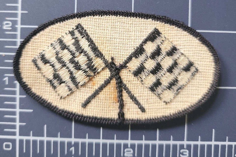 Vintage Patch NASCAR Checkered Flag Racing Parts Dealer Service PATCH 2 ...
