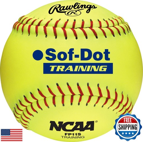 Rawlings | NCAA Soft Poly-Core Fastpitch Training Softballs | 11" and ...