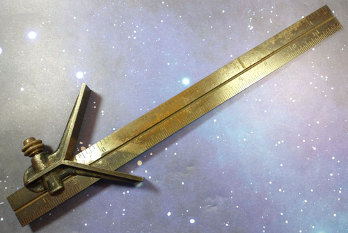 Vintage Starrett № 4 Center Finding Head 12" Steel Ruler | eBay