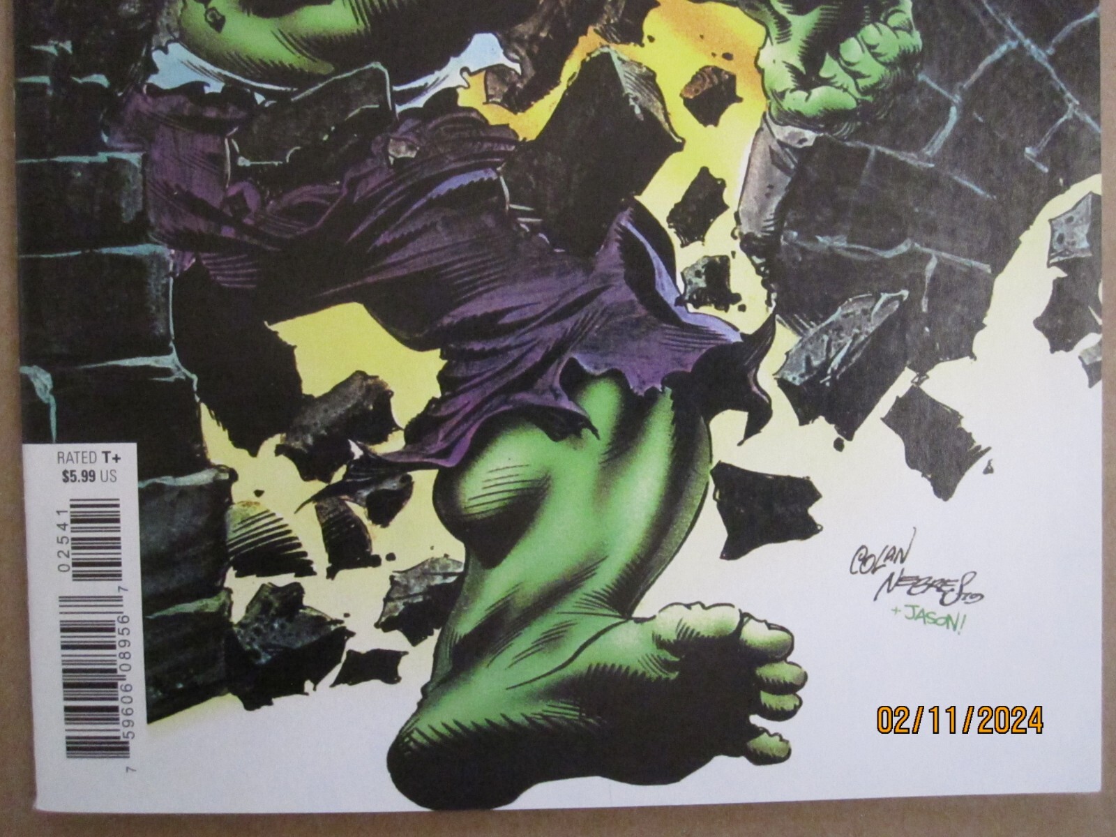2019 MARVEL COMICS THE IMMORTAL HULK #25 GENE COLON 1:100 HIDDEN GEM ...