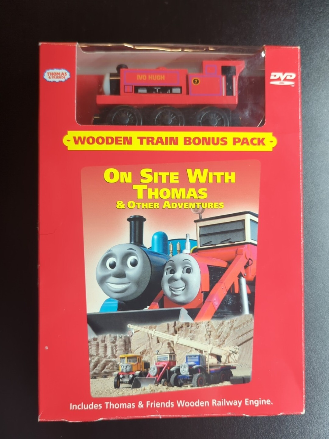 Thomas and Friends DVD On Site With Thomas Wooden Train Bonus Pack ...