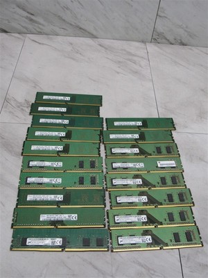Lot of 18 4GB PC4 DDR4 DESKTOP RAM Memory! PC4-2400T & PC4-2666V MIXED ...