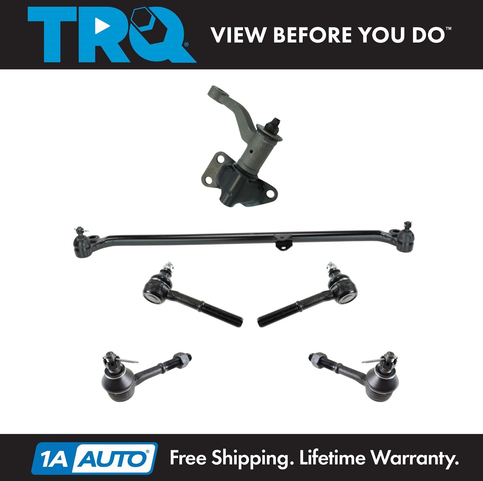 TRQ Tie Rod End Center Drag Link Idler Arm Steering Kit Set 6pc for D21 ...