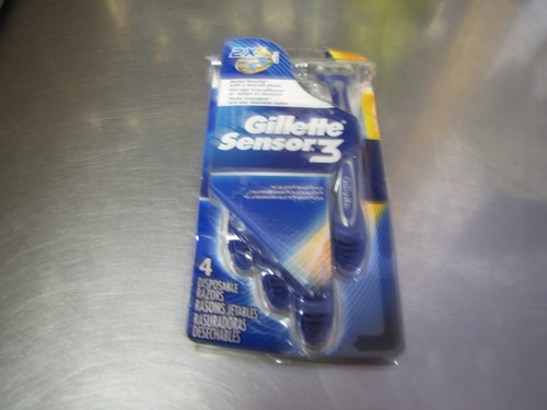 NEW MENS GILLETTE SENSOR 3 DISPOSABLE RAZORS 4 CT VARIOUS PACKAGING | eBay
