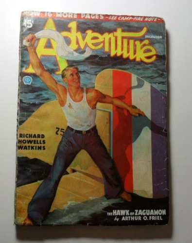ADVENTURE PULP DEC 1936 ARTHUR O FRIEL LUKE SHORT ROBERT CARSE WESTON ...