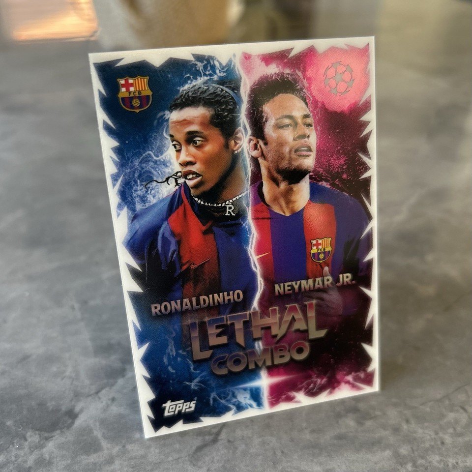 Topps Match Attax 2025/26 2026 Lethal Combo Ronaldinho Neymar Jr ...