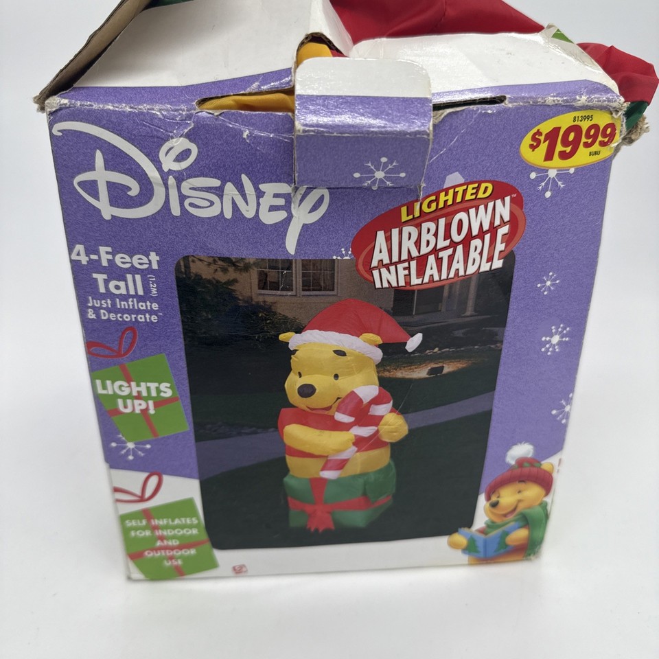 Super Rare 2004 Gemmy Christmas Disney Winnie The Pooh Inflatable 4 ...