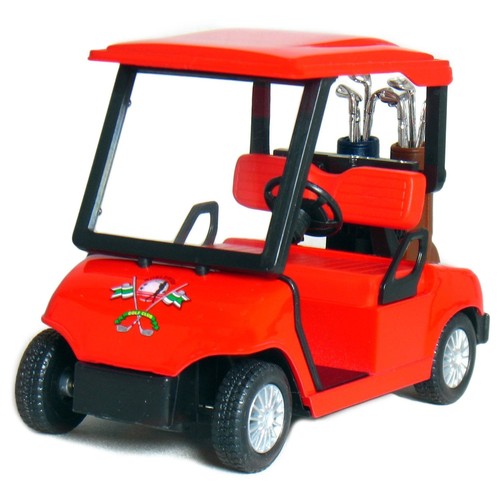 New 4.5" Kinsfun Golf Cart w/ Clubs Diecast Metal Model Caddy Toy Car ...