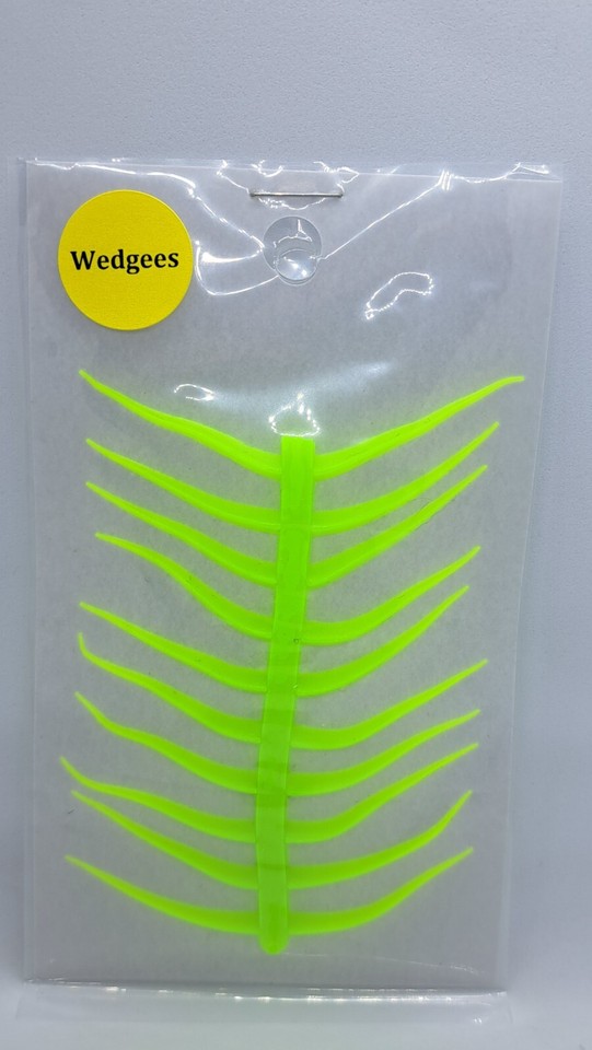 (20) 1.25" WEDGEE TAILS-ICE PLASTICS/PANFISH/BLUEGILL/CRAPPIE/ASSORTED ...
