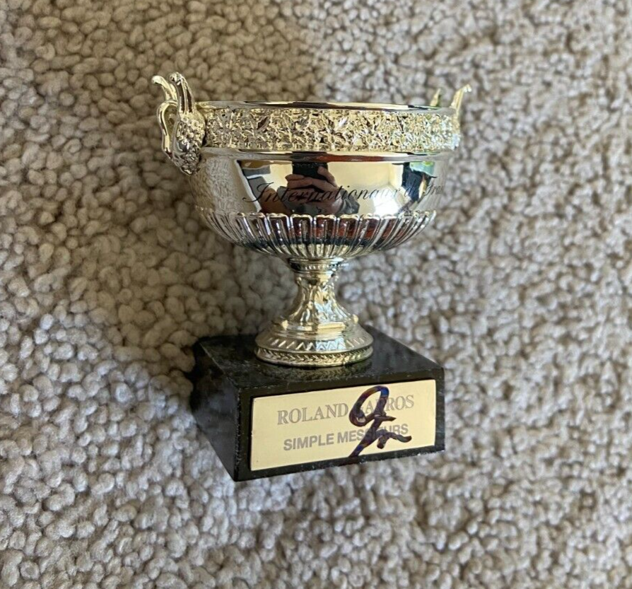 RAFAEL NADAL RAFA SIGNED ROLAND GARROS FRENCH OPEN MINI TROPHY US ...