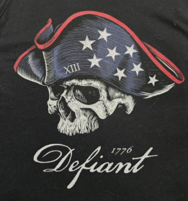 Zero Foxtrot Defiant Mens 2xl Tank Top Defiant Patriotic Skull Ebay