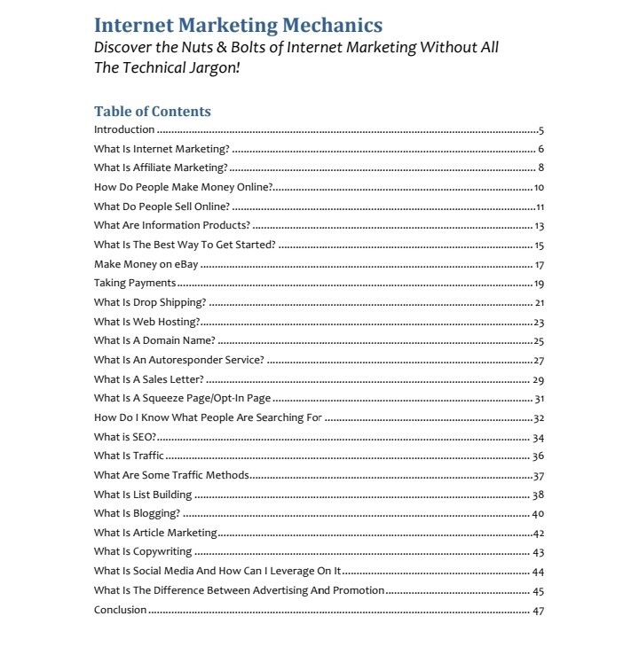 Internet Marketing Mechanics Without All The Technical Jargon (ebook ...
