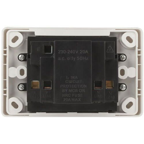 Powertech Rcd Protected Double Gpo Mains Socket 10A Electric Shock ...