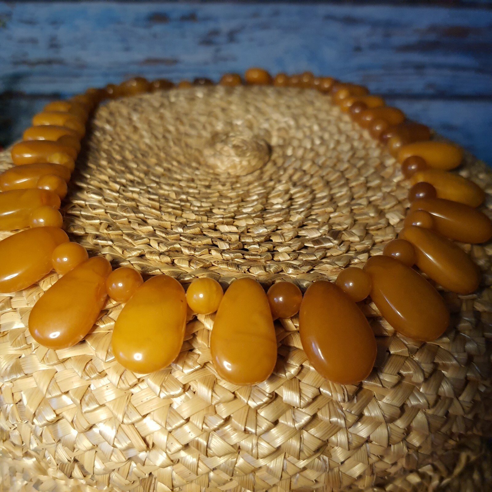 Vintage amber beads 48 cm. Weight 35 grams. | eBay