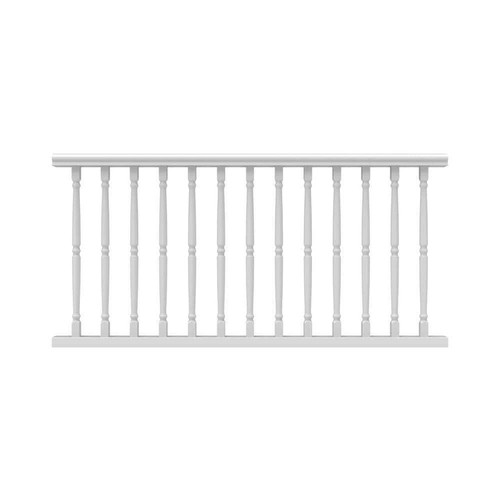 Veranda Williamsburg Rail Kit Vinyl White 6' x 36" Porch Patio without ...