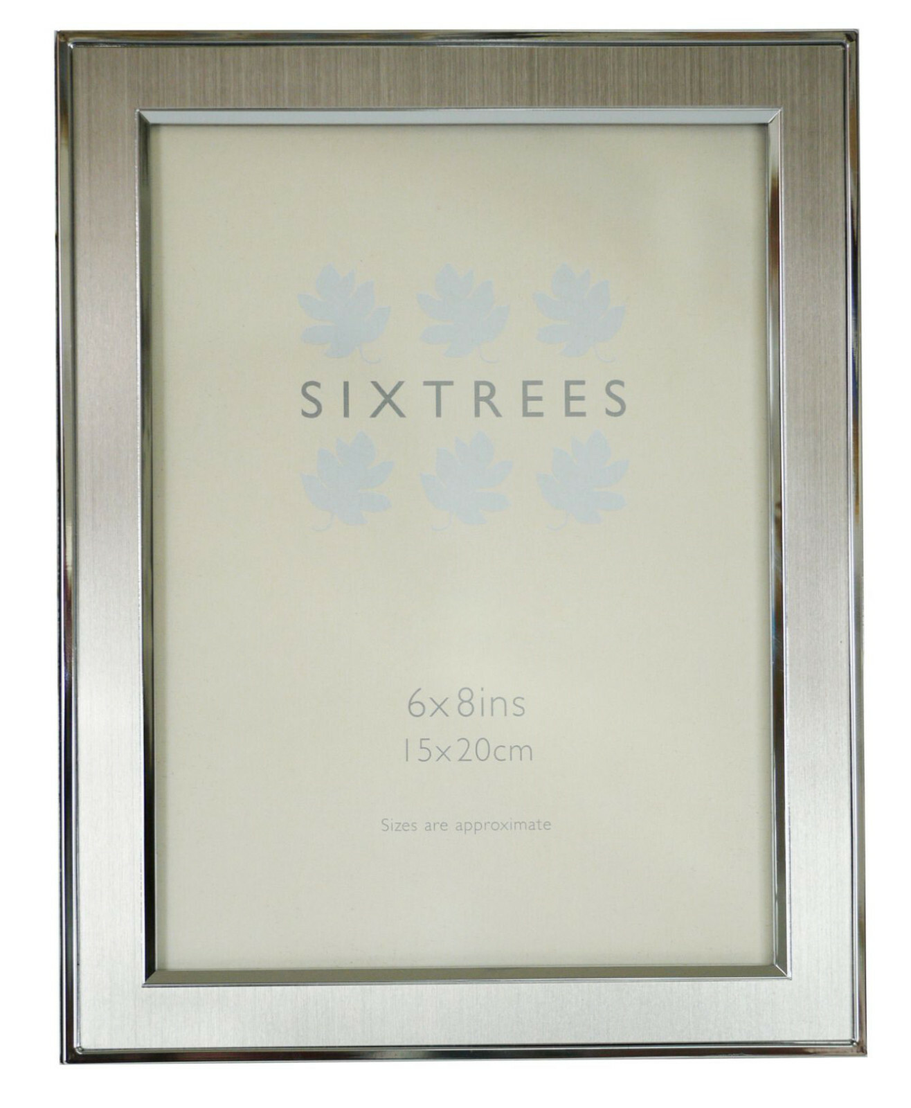 Polished Silver and Pewter inlay Photo Frames 4 sizes Abbey by Sixtrees ...
