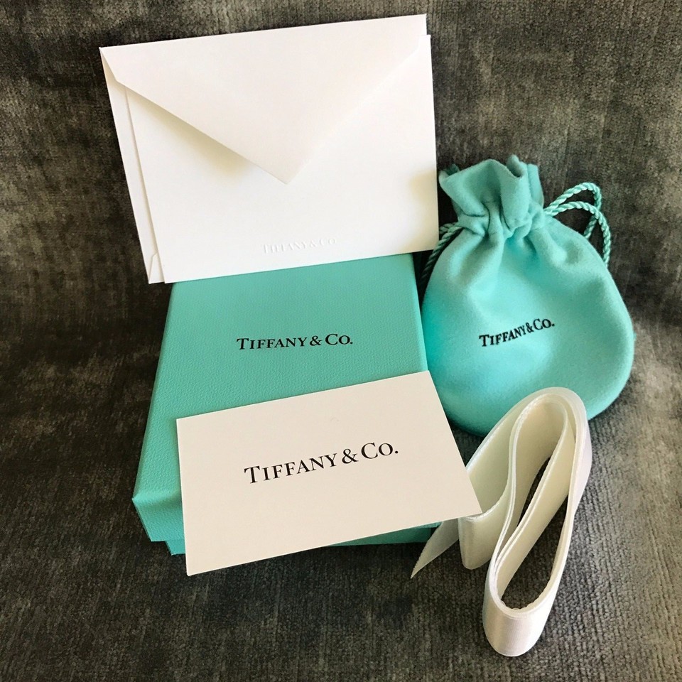Tiffany & Co NEW Empty Blue Box Suede Pouch Gift Bag Polishing Cloth ...
