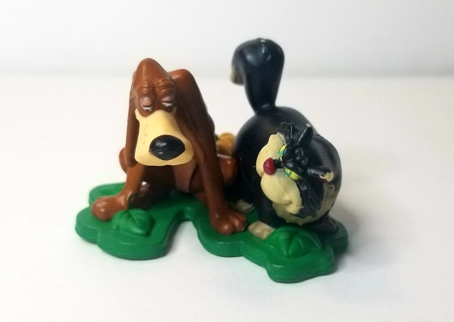 Disney Cinderella Bruno Bloodhound Dog Lucifer Cat PVC Figure Cake ...