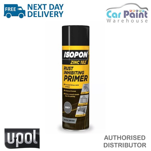 U-POL DAVIDS ISOPON ZINC 182 Rust Inhibiting Primer 1k 450ml Aerosol ...