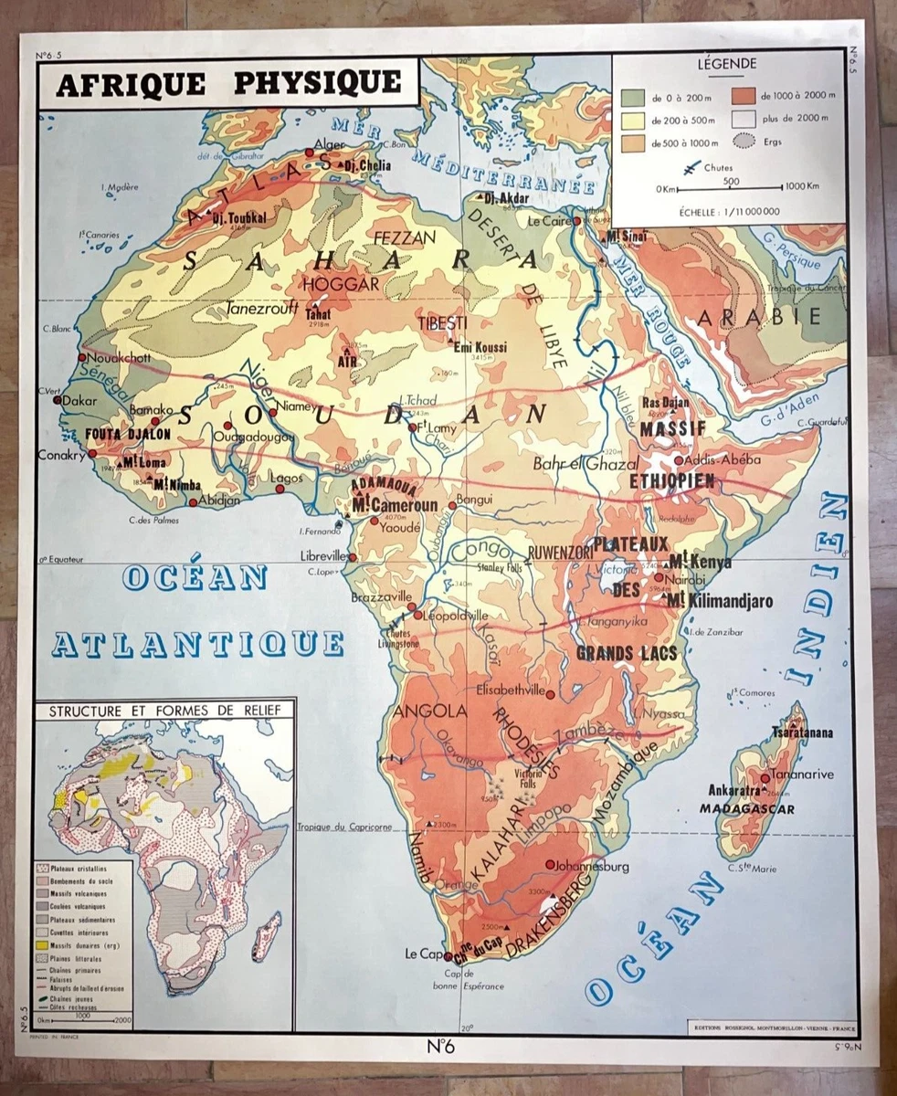 Africa Map Political And Physical